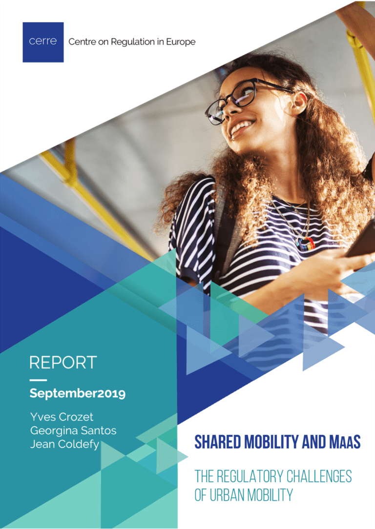 Shared mobility and MaaS - Regulatory challenges of urban mobility - CERRE