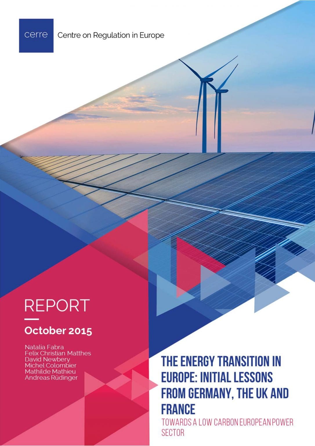 The Energy Transition in Europe: initial lessons from Germany, the UK ...